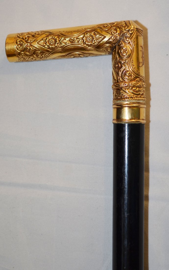 Antique Gold Handle Cane