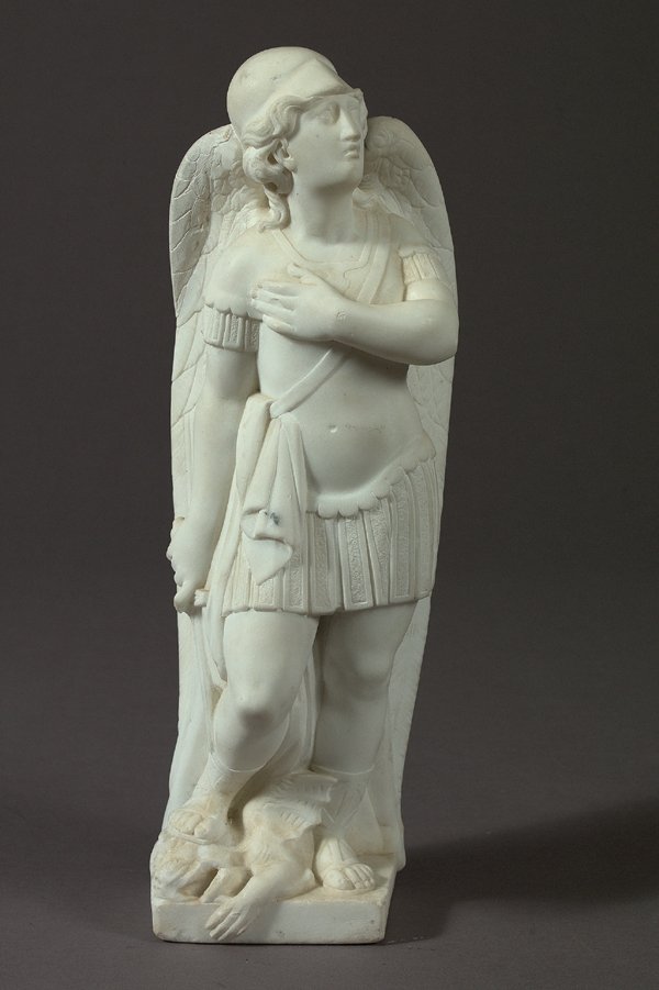 Carved Carrara Marble Figure
