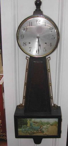 Gilbert Clock Company Mahogany Wall Clock