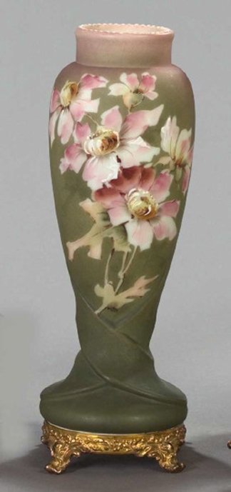 C. F. Monroe Kelva Glass Garniture Vase