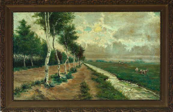 "the Birch Allée By The Polder, Holland"