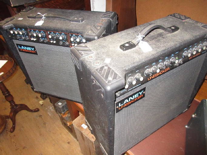 Laney Linebacker 65 Reverb Amplifier And An Electronic