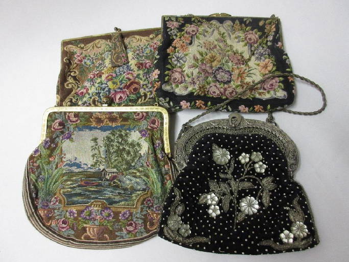 Four Various Ladies Evening Bags