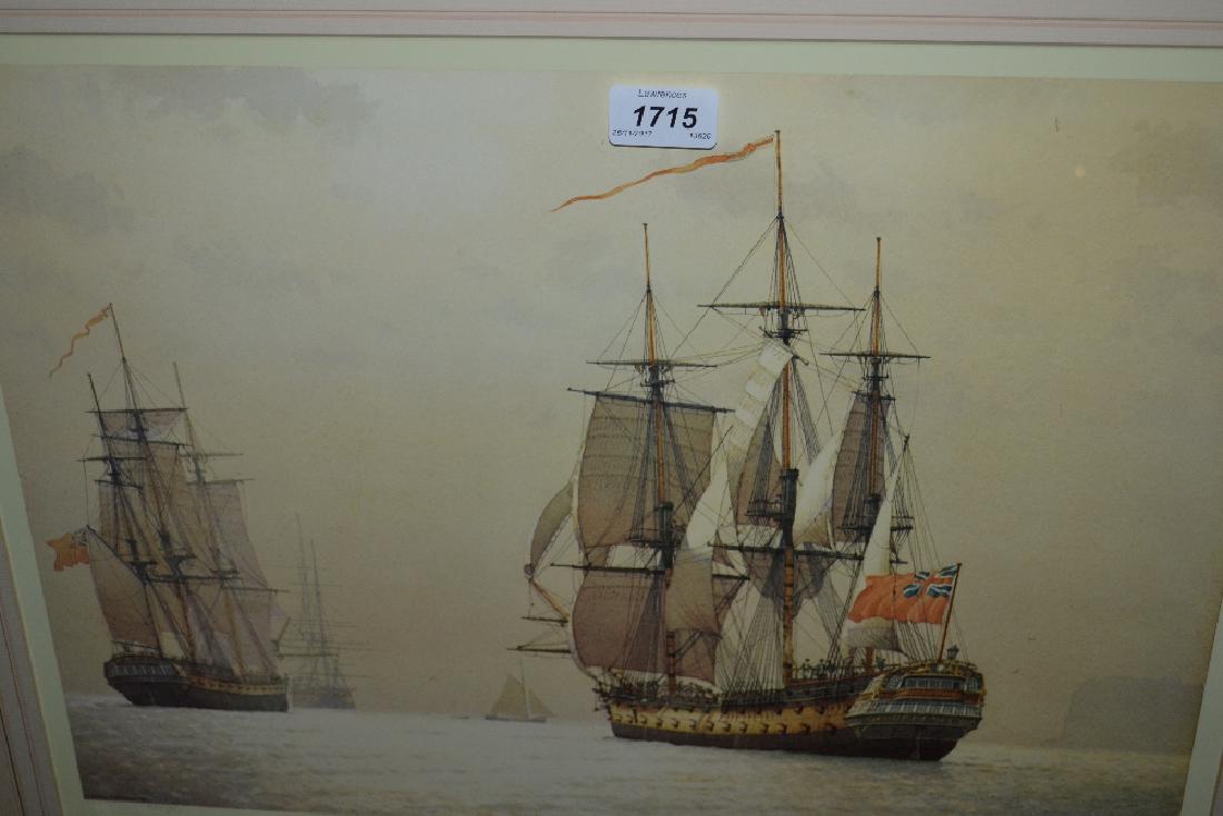 Derek Gardner, artist signed coloured print ' Defence