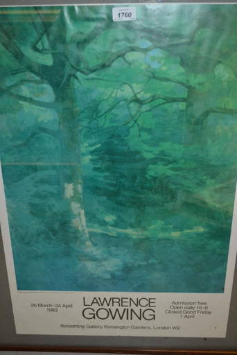 Lawrence Gowing, 1983 Exhibition Poster