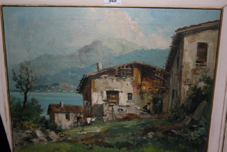 Ercole Magrotti, Signed Oil On Canvas, North Italian