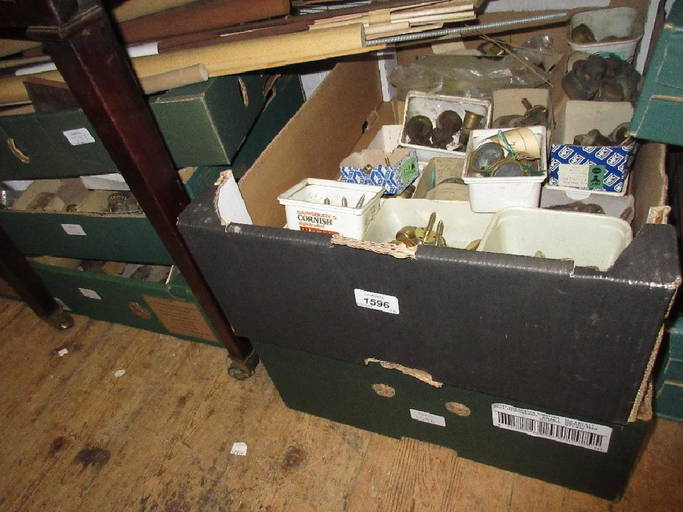 Large Quantity Of Cabinet Fittings, Handles, Locks,