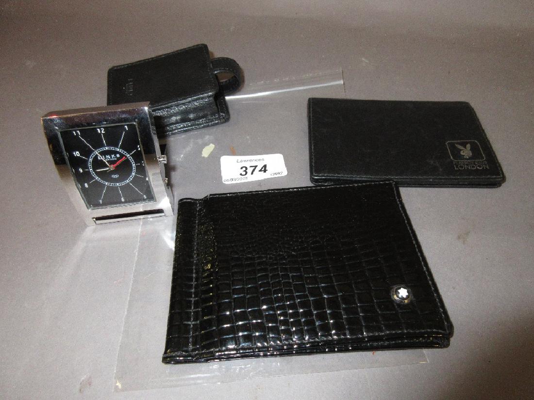 Links Of London Travel Clock In Original Leather Case,