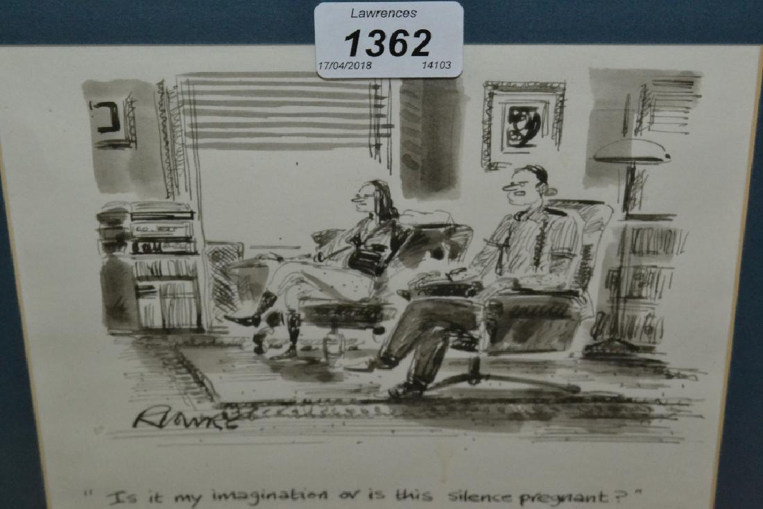 Ray Lowry, original cartoon, signed