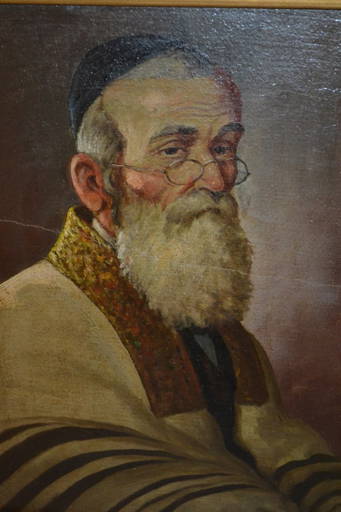 19th / 20th Century Oil, Portrait Of A Rabbi (a/f),