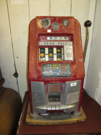 Sega Bell Pre Decimal Sixpence, 6d In The Slot One Arm