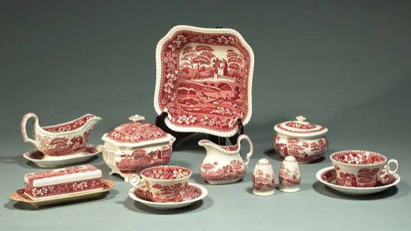 Group Of Copeland Spode China In The "spode Tower