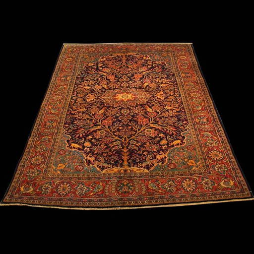 6'7" X 9'5" Sarouk Rug
