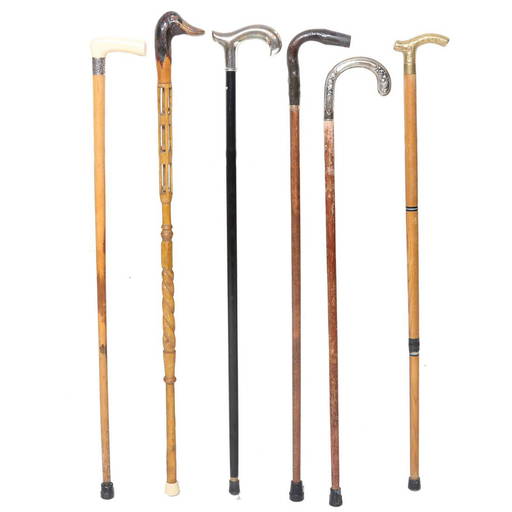 Vintage Canes, Group Of Six