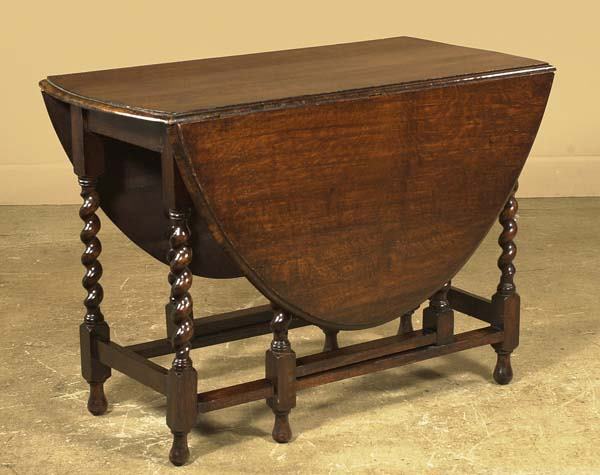 Jacobean oak gate leg table with barley twist leg - Aug 27, 2005 ...