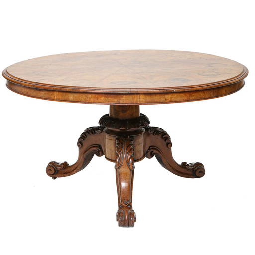 19th C. Circular Walnut Tip Top Center Table - Dec 03, 2022 | Northgate ...