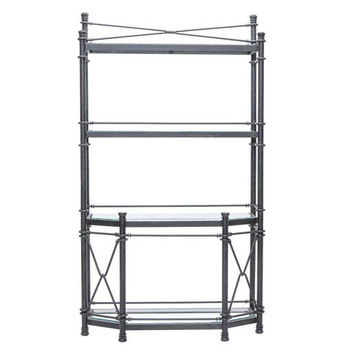 Cast Iron Baker's Rack with Four Glass Shelves - Dec 03, 2022 ...
