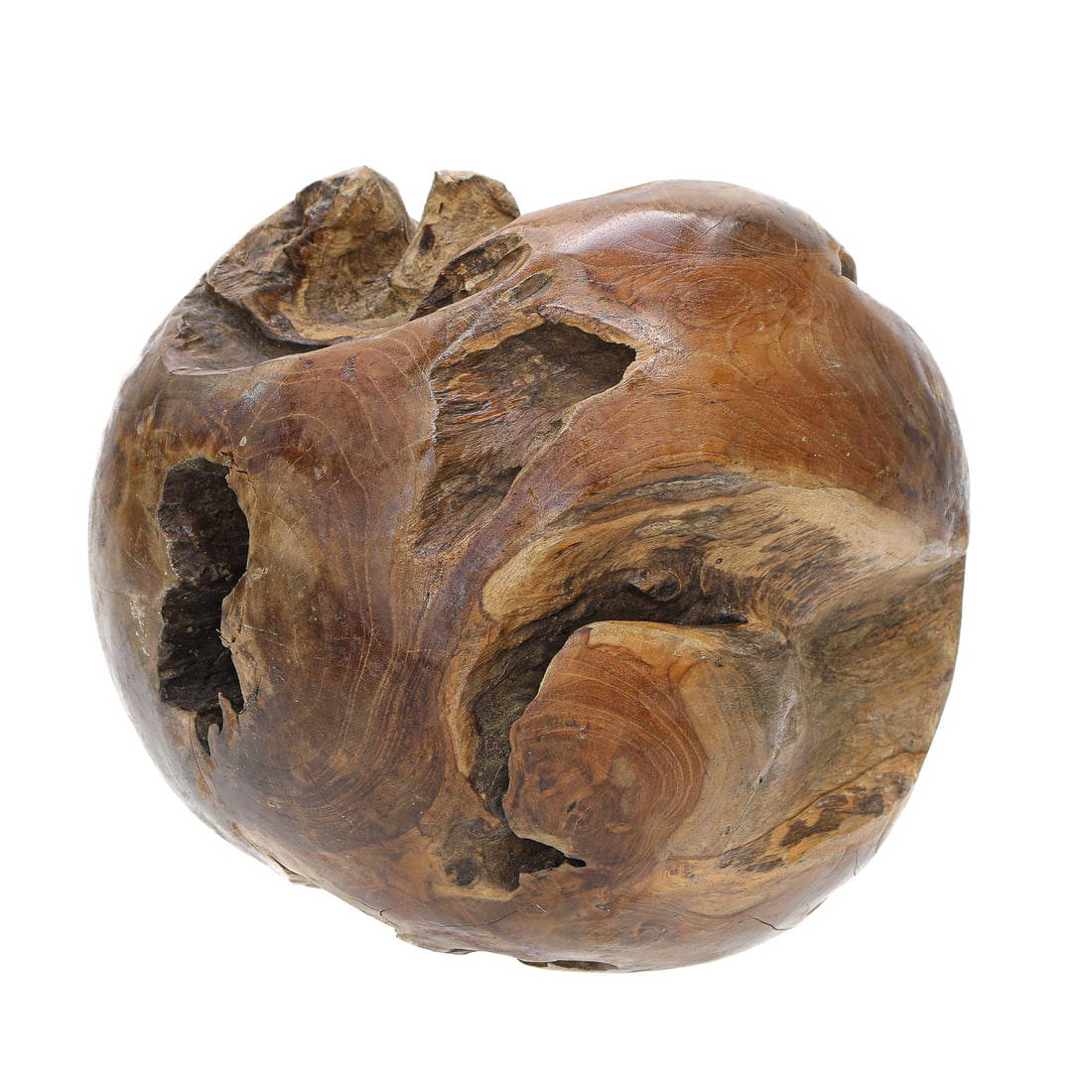 Modern Solid Teakwood Root Ball Auction