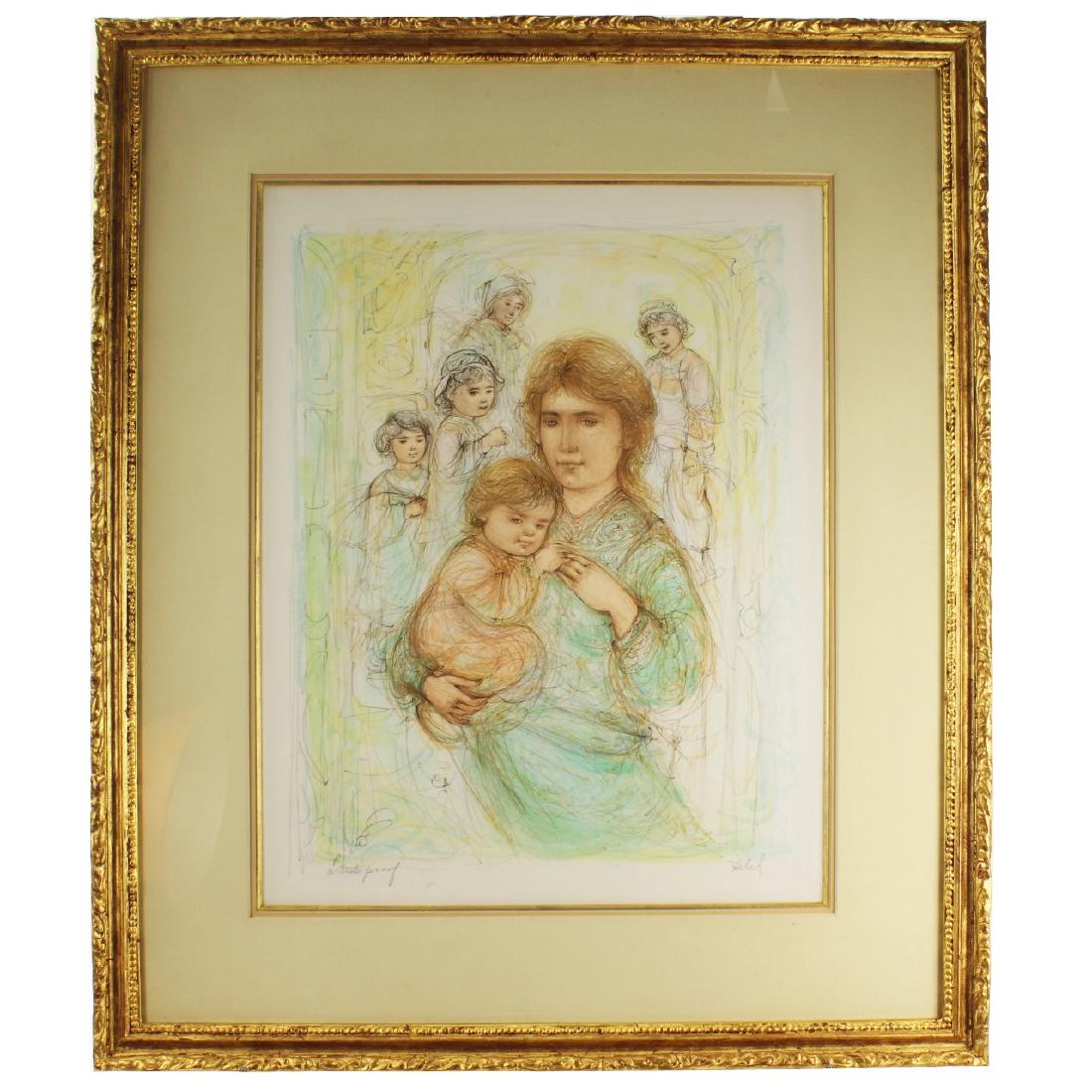 Edna Hibel, Lithograph, Artists Proof