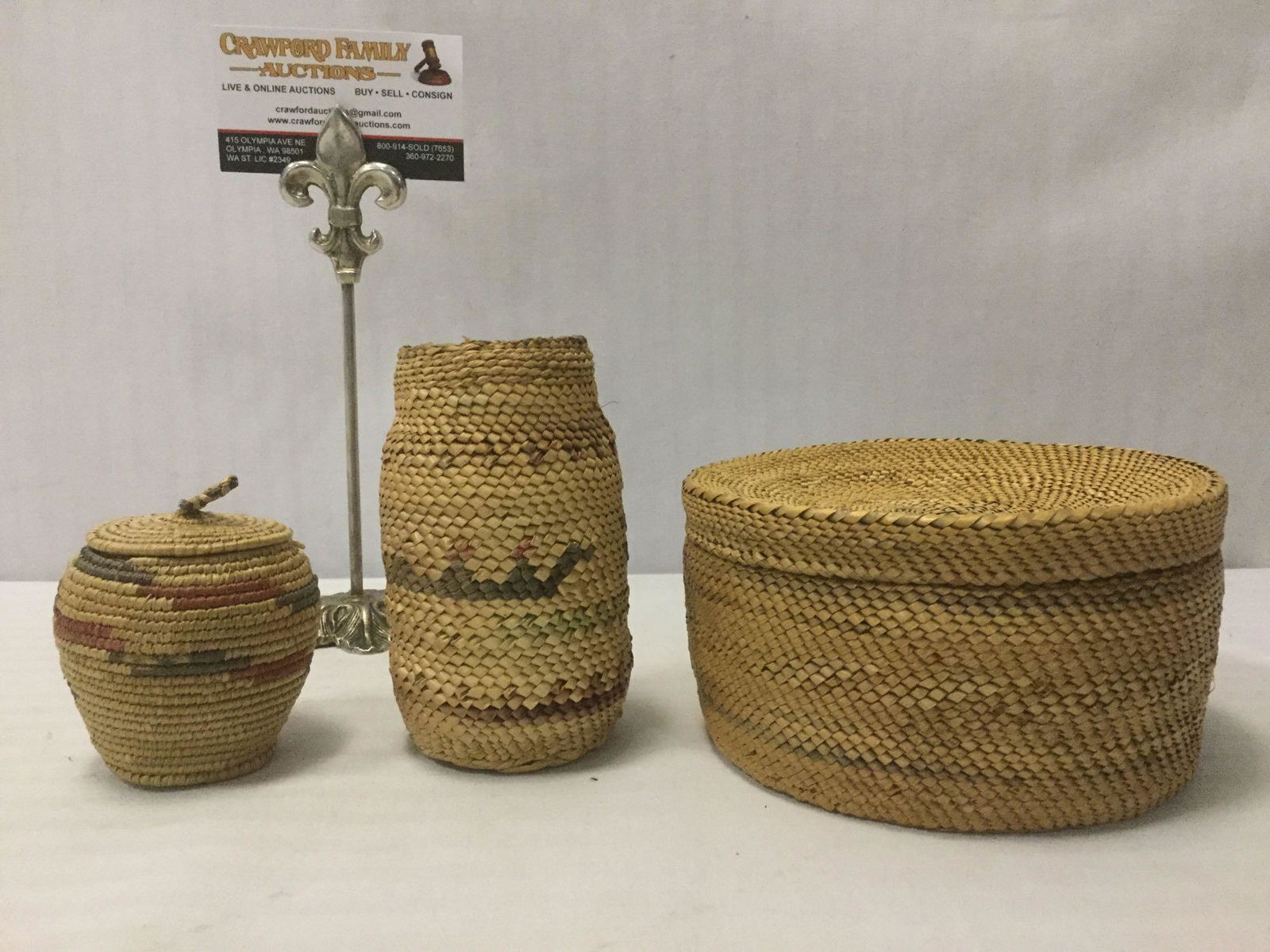3 Native American wicker baskets: Makkah w/ lid, Makkah - Mar 14, 2020 ...