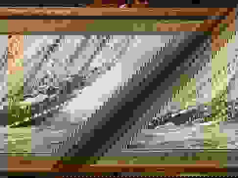 Framed Print Of Tempestuous Odyssey 1896 By Plisson Belem Auction