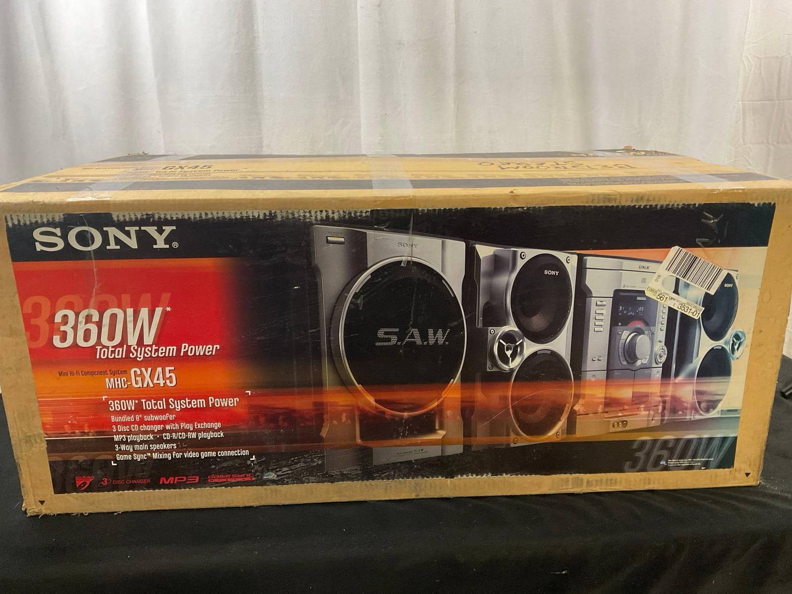 Sony Stereo System Model Mhc-gx45 360w Compact Disc Deck Receiver Auction