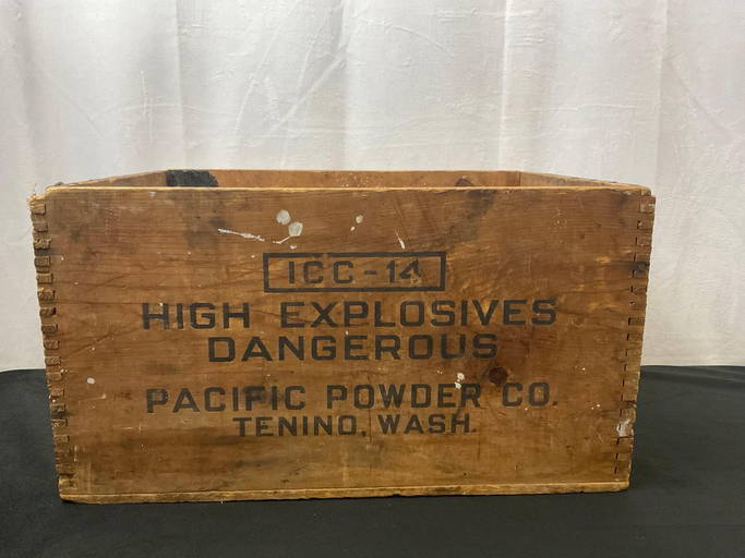 Vintage High Explosives Crate, From Local Tenino Washington, Pacific ...