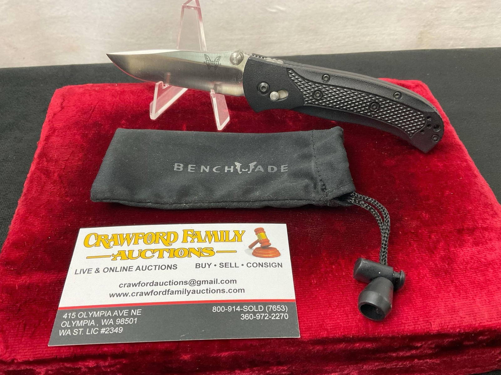 Near Mint Benchmade Folder Knife In Small Bag, Rolling Lock, 10200 Aus8 ...