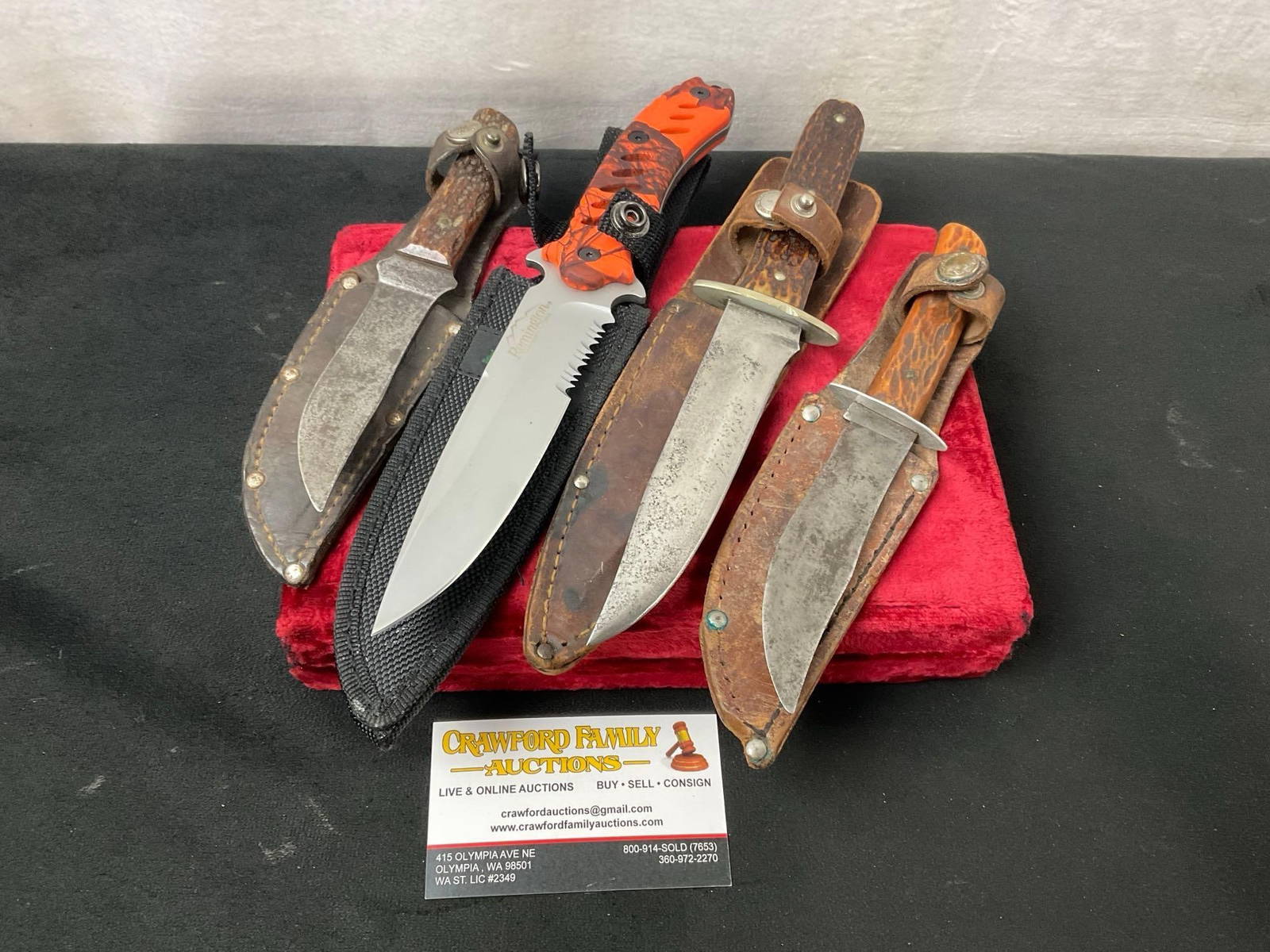 Modern And Antique Remington Knives, Fixed Blade, Modern Hunting, 2x ...