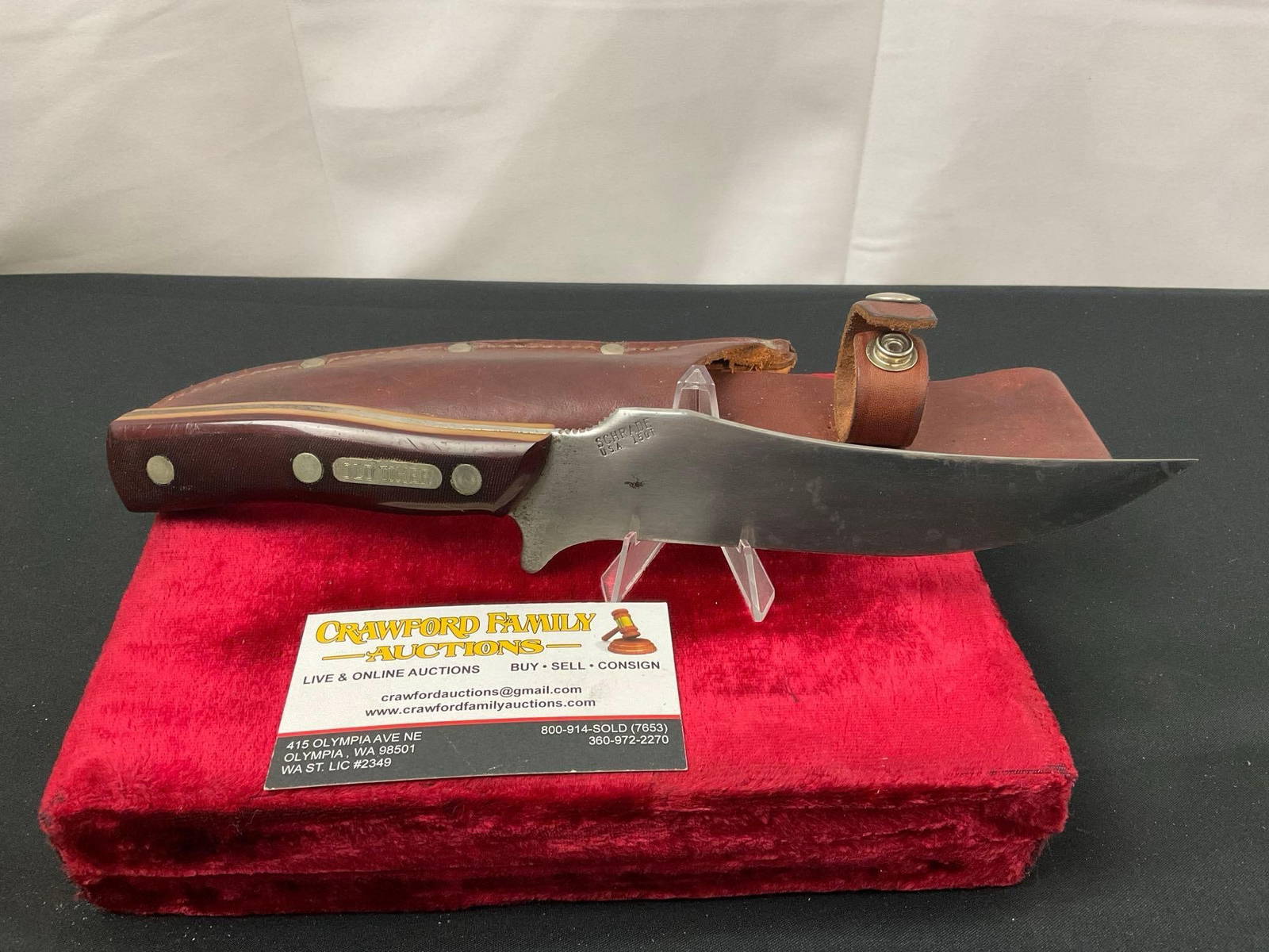 Vintage Schrade Old Timer Knife Model 15ot Deerslayer W/ Leather Sheath ...