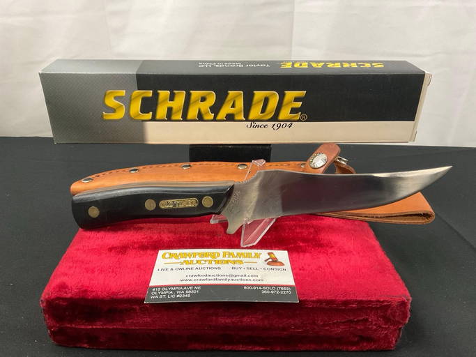 Vintage Schrade Old Timer Knife, Model Sharpfinger 15ot, W/ Leather ...