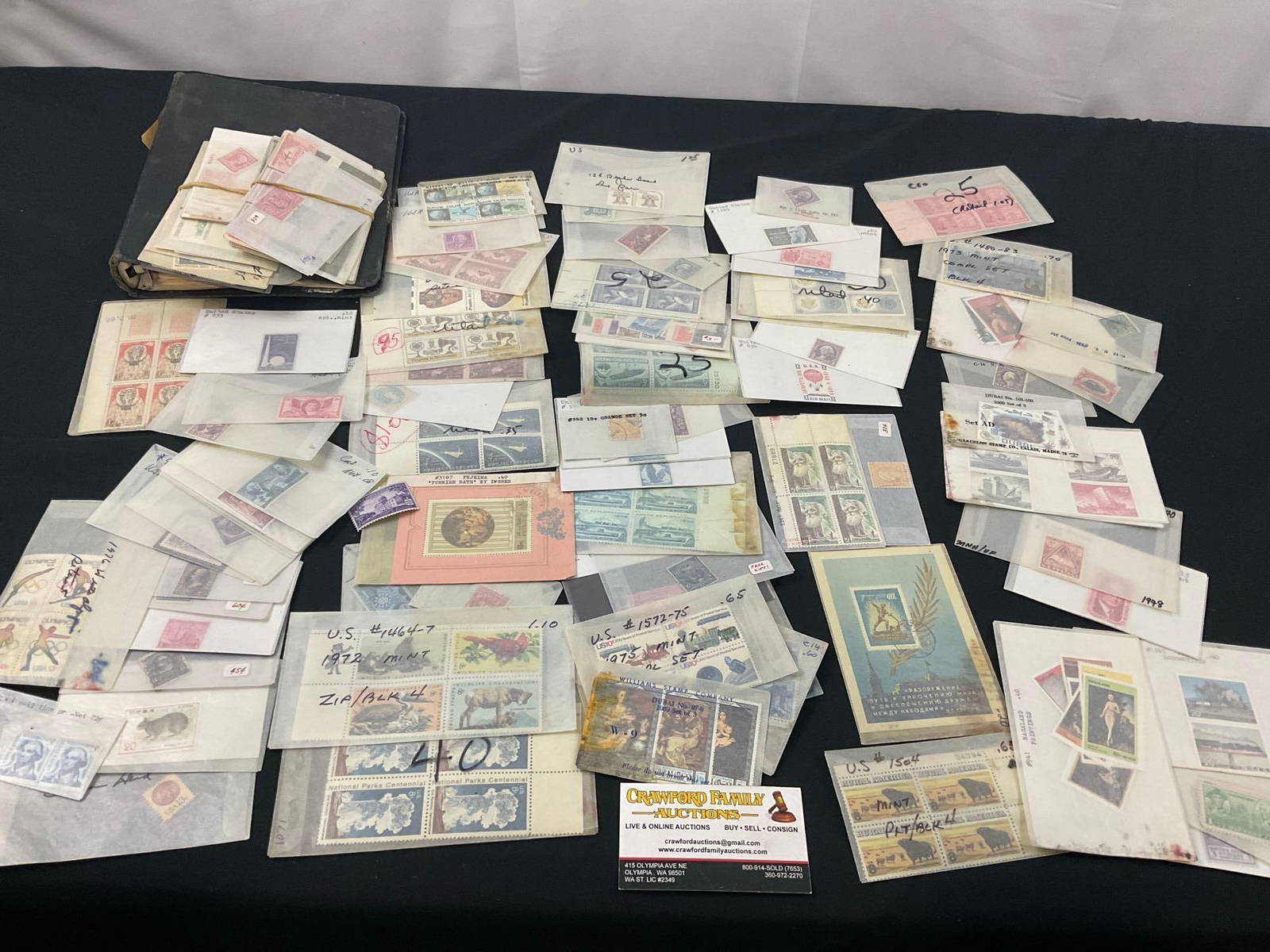 Collection Of Stamps, Nice Variety Us & Intl Stamps In Envelopes ...