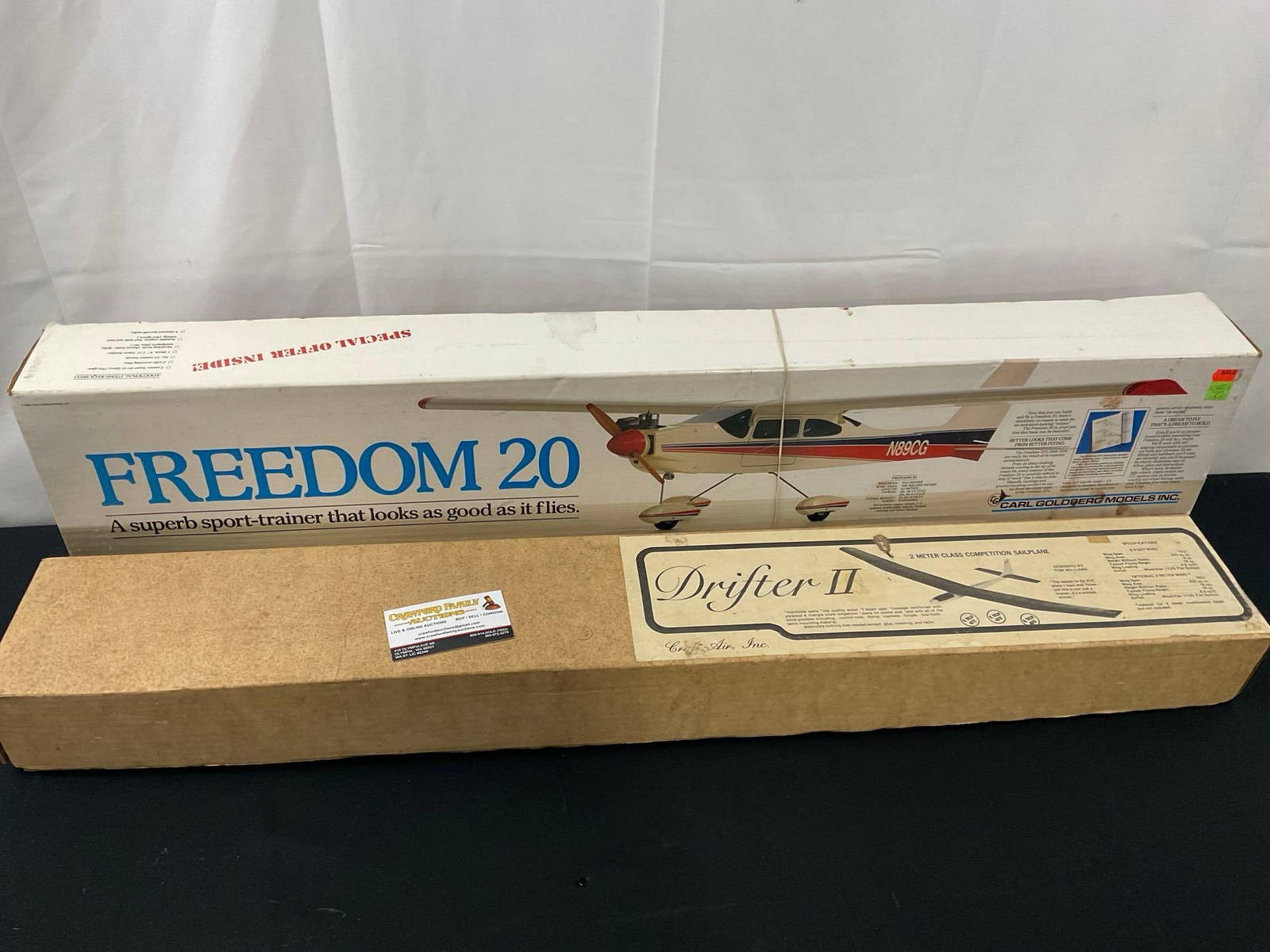 Pair Of Airplane Model Kits, Freedom 20 Carl Goldberg Models, Drifter ...