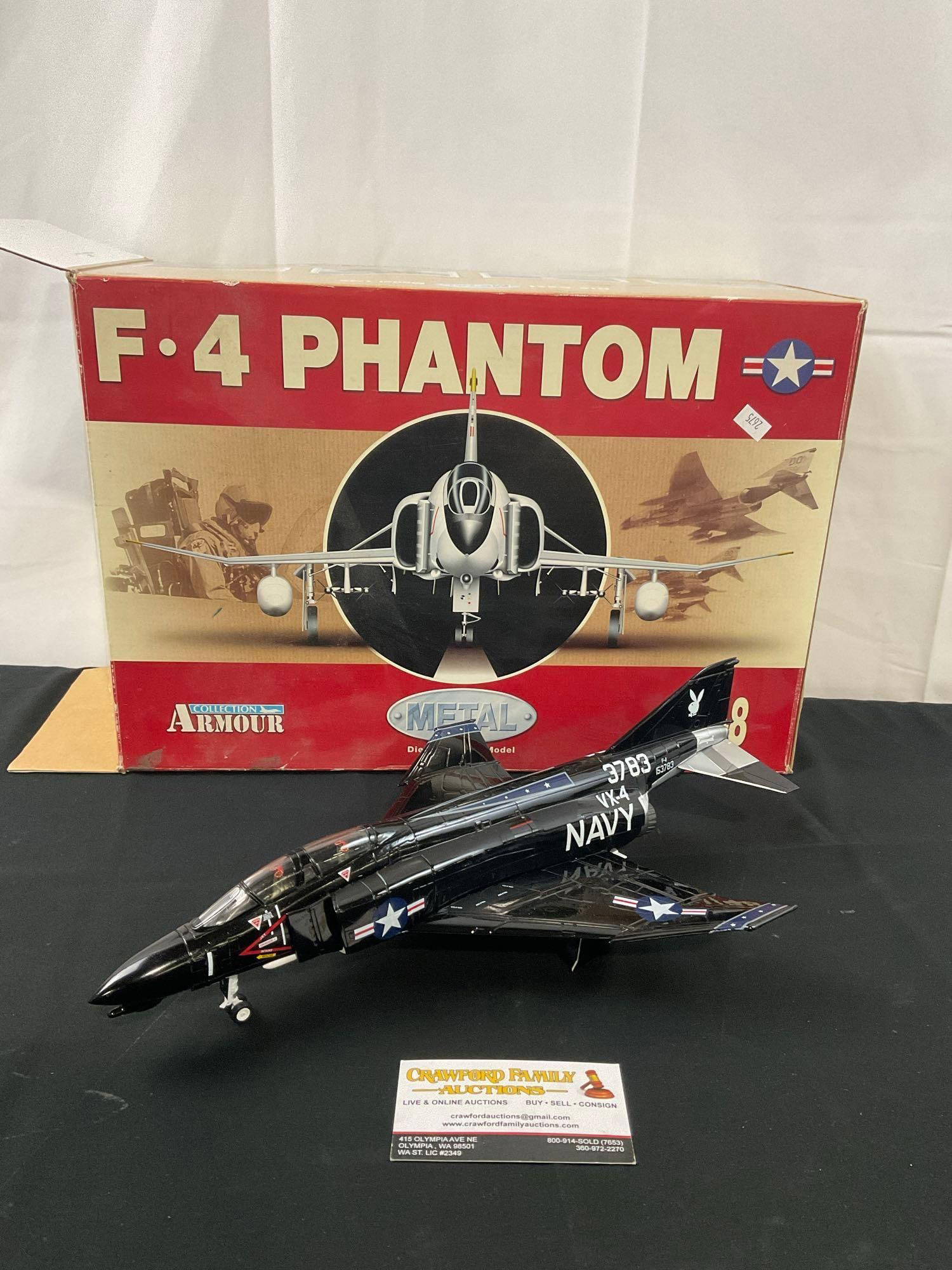 Franklin Mint Armour 1/48 F-4 Phantom U.s. Navy Vx4 Fighter Jet W ...