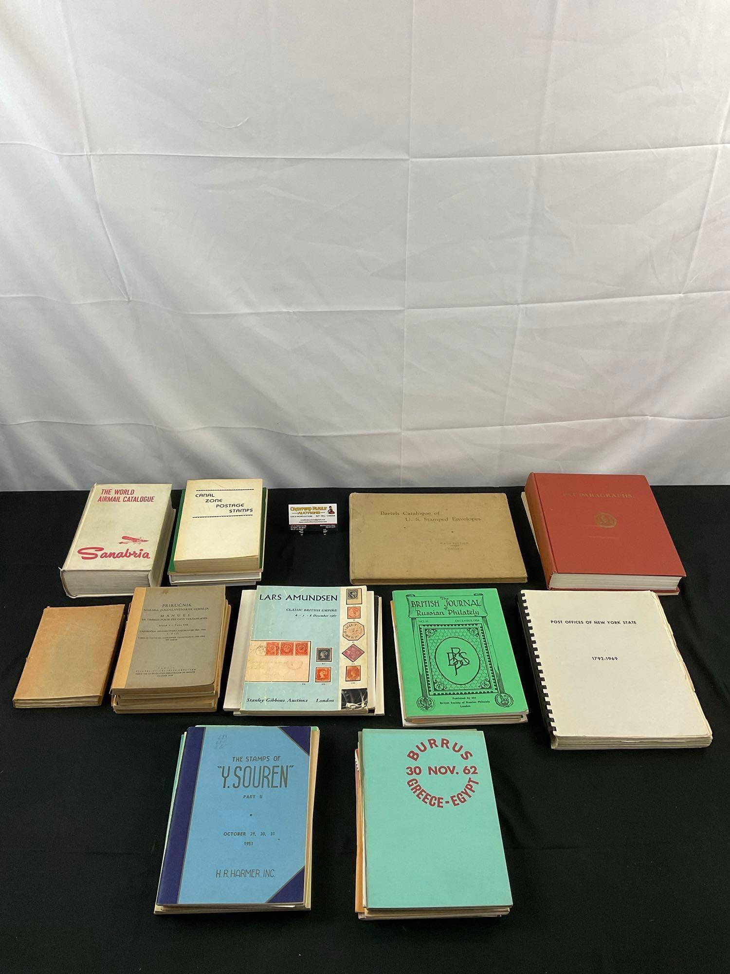 45 Pcs Vintage Philatelic Stamp Collecting Book Collection. World ...