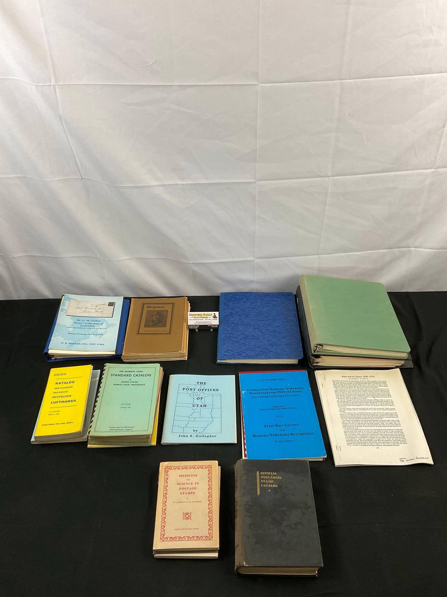 34 Pcs Vintage Philatelic Stamp Collecting Book Collection. Medicine ...