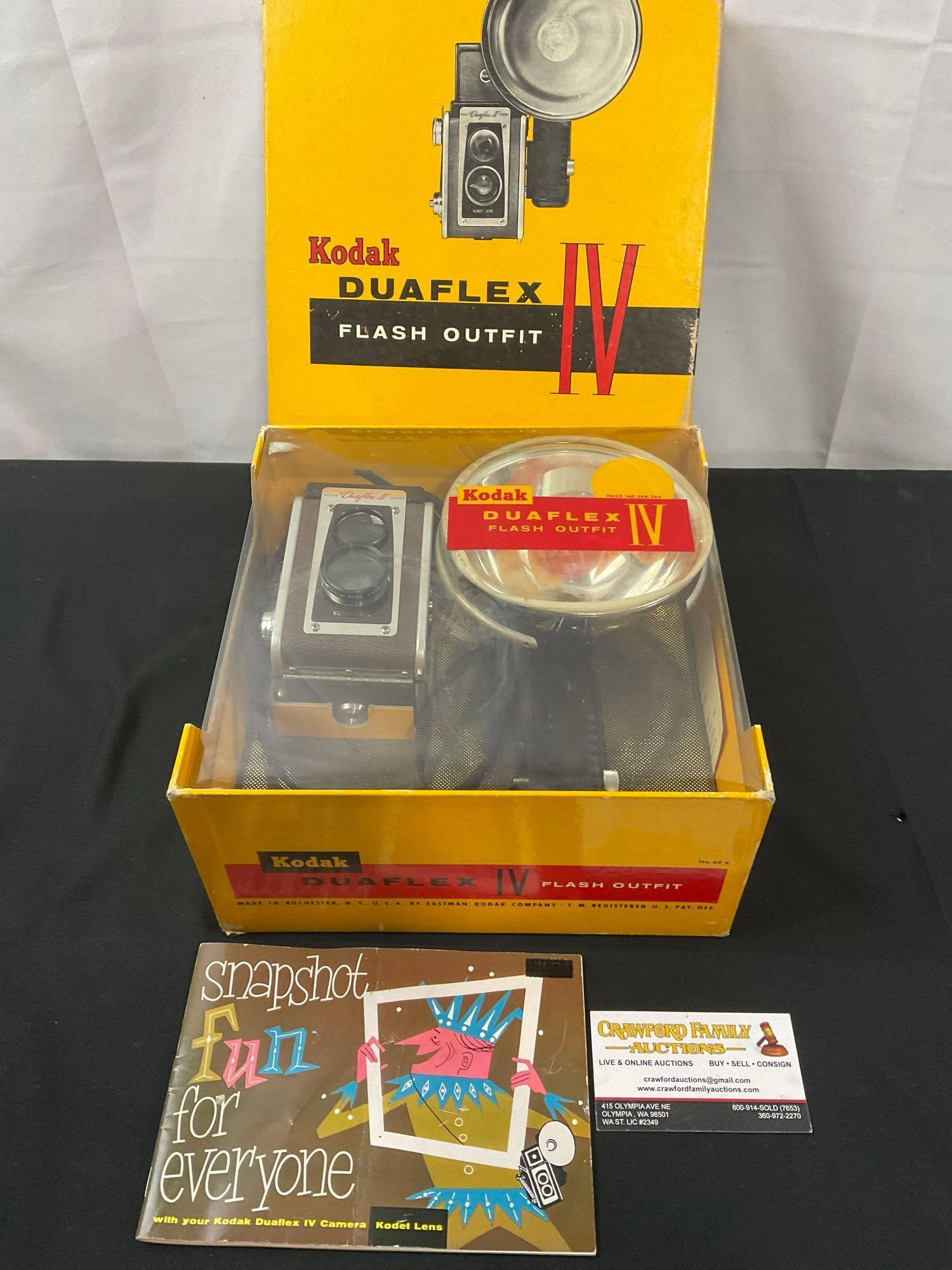 Vintage 1950s Kodak Duaflex Iv Flash Outfit Camera W/ Kodet Lens ...