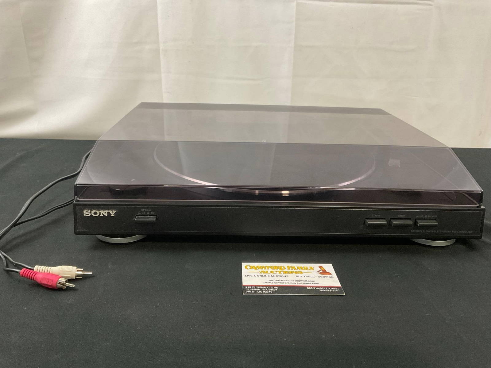 Sony Stereo Turntable System Ps-lx300usb Auction