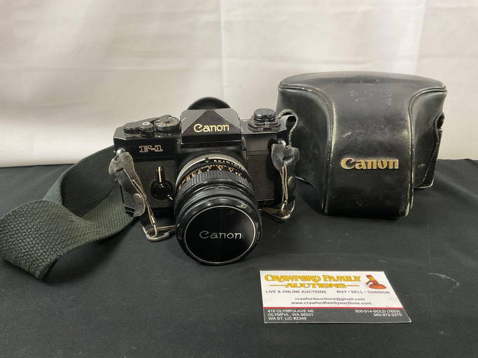 Vintage 1970s Canon F 1 Film Camera W/ Canon Lens Fd 50mm 1:1.4 W ...