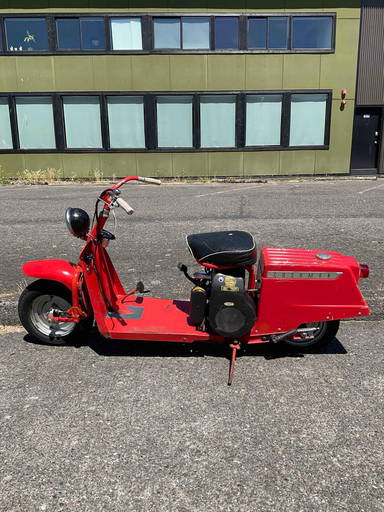 1963 Cushman Cherry Red Highlander Cycle Scooter Vin# 153994 W/ Husky Motor