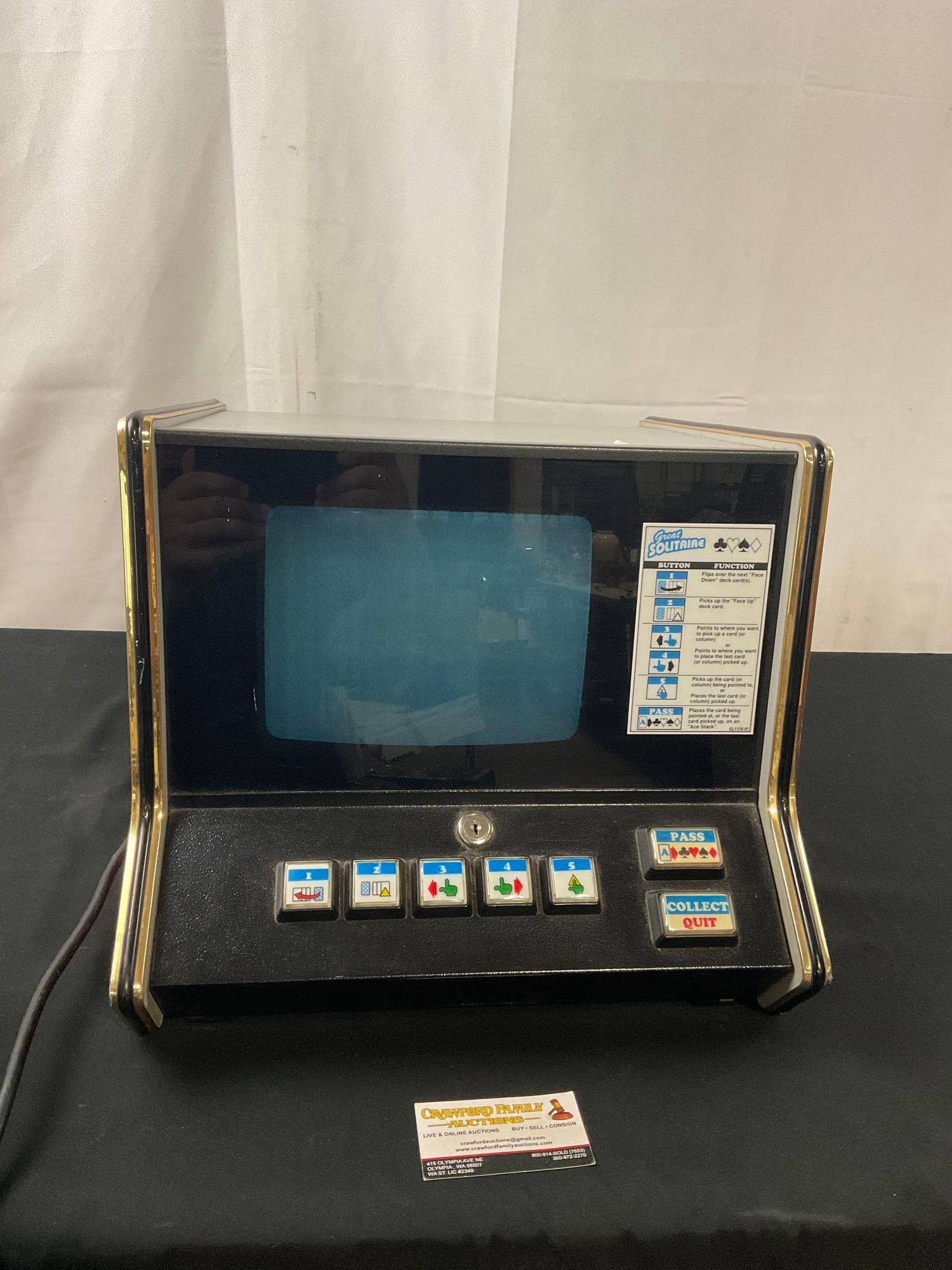 Vintage 1991 Video Great Solitaire Console Merit Industries Model ...