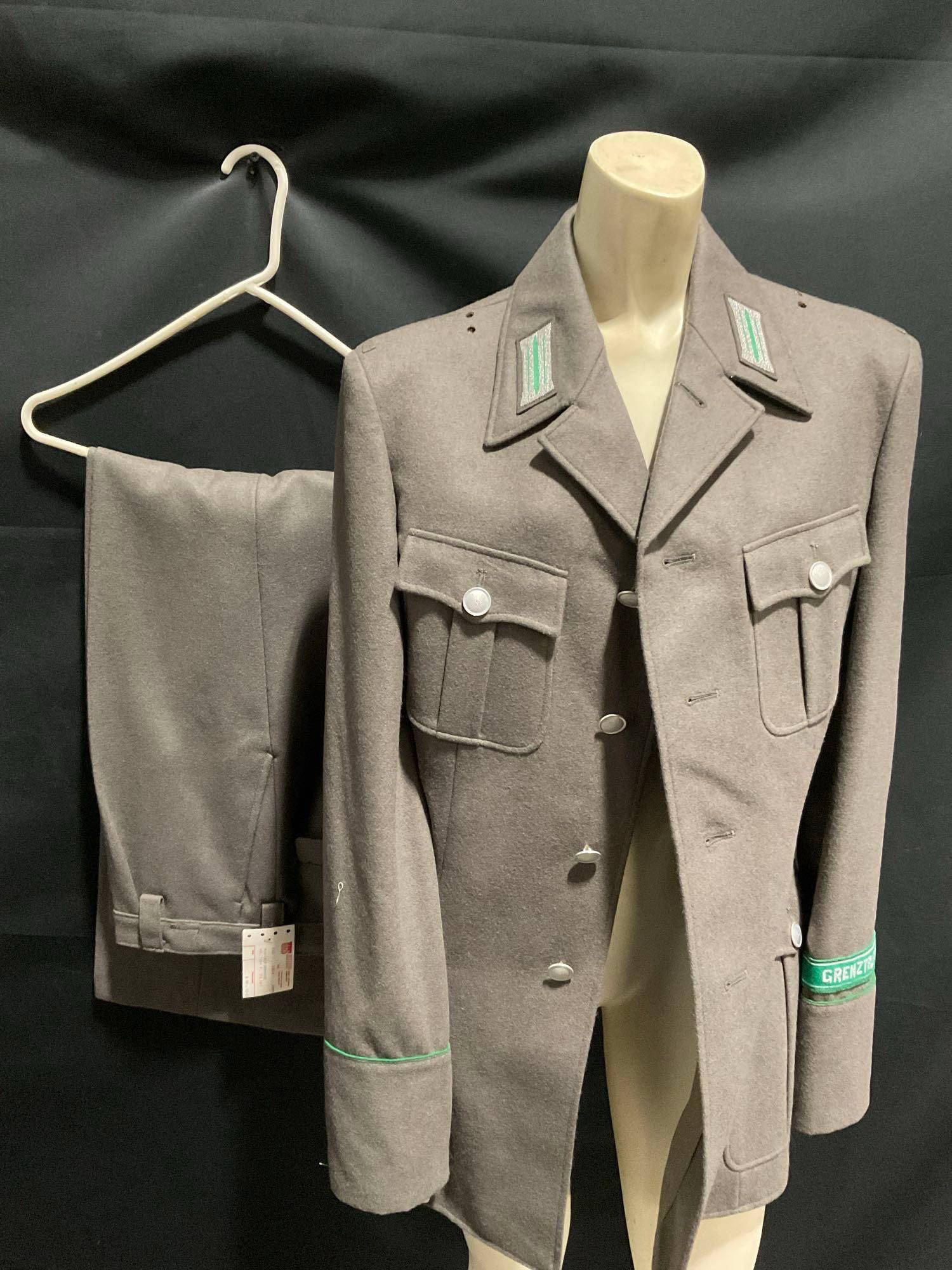 Vintage East German Ddr Military Jacket & Pants, Size G 52, Pale Moss ...