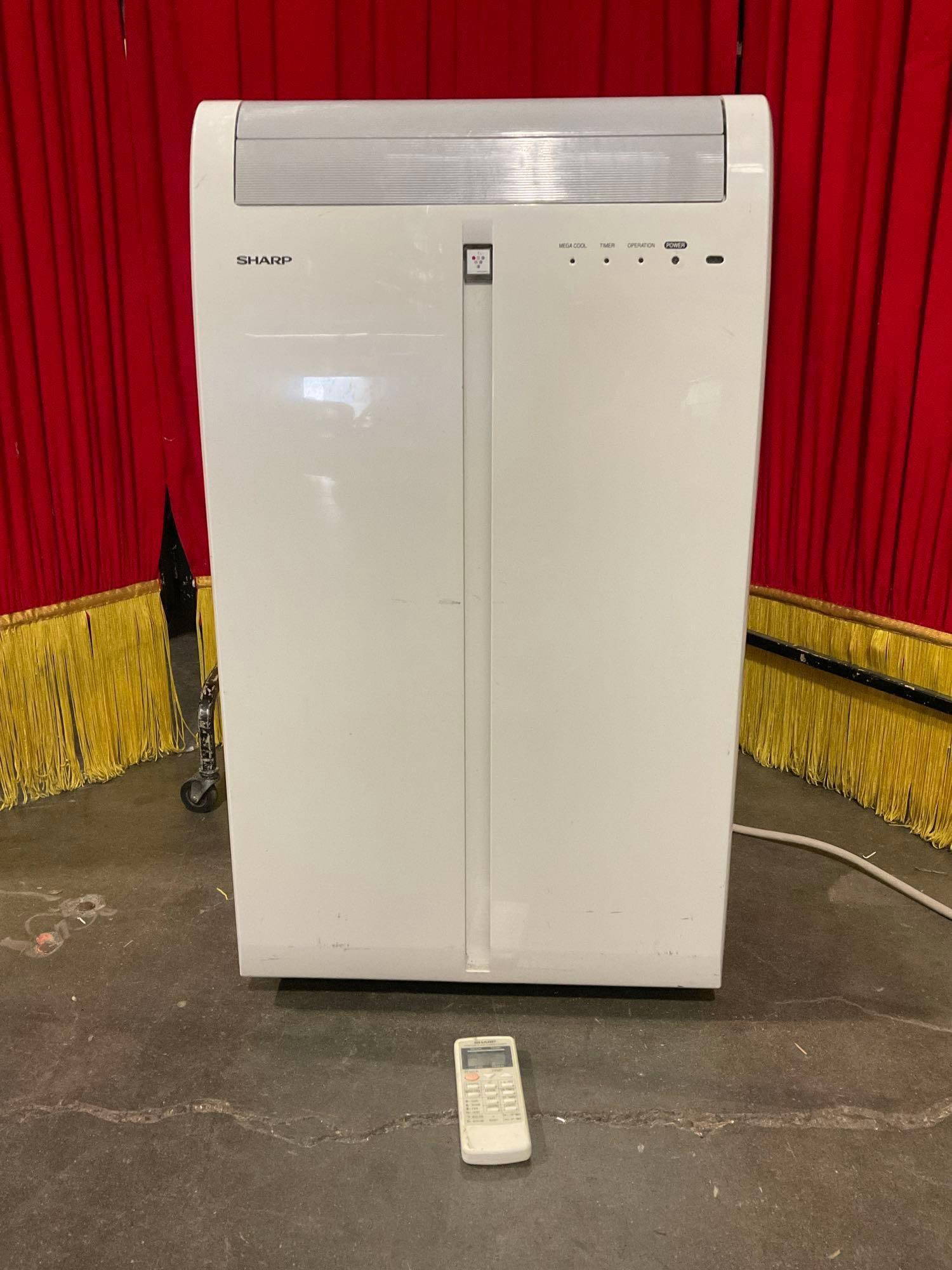 Sharp Portable Air Conditioner With Original Remote Control. Powers On ...