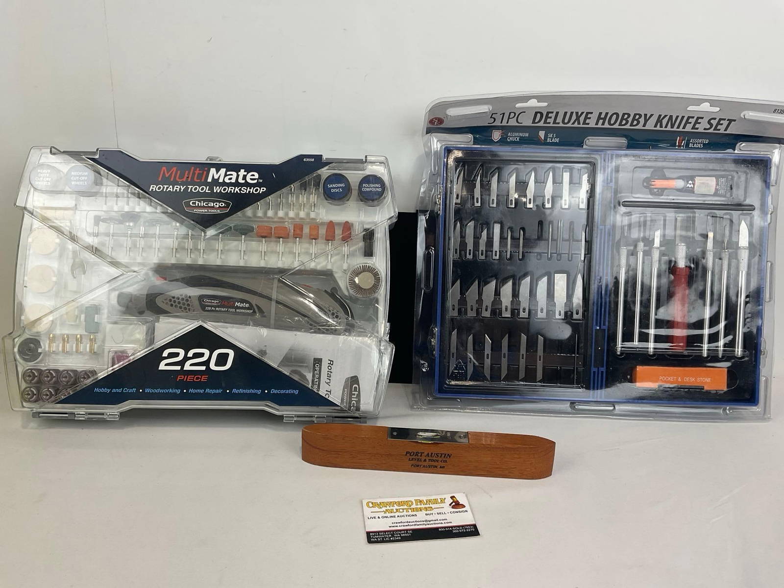 Pair Of Tool Sets, Multimate Rotary Tool Set 220 Pieces & 51 Pc Deluxe ...