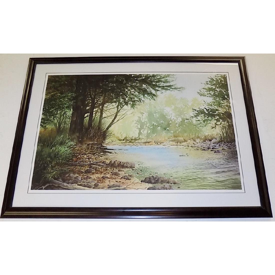 SIGNED STREAM LITHOGRAPH