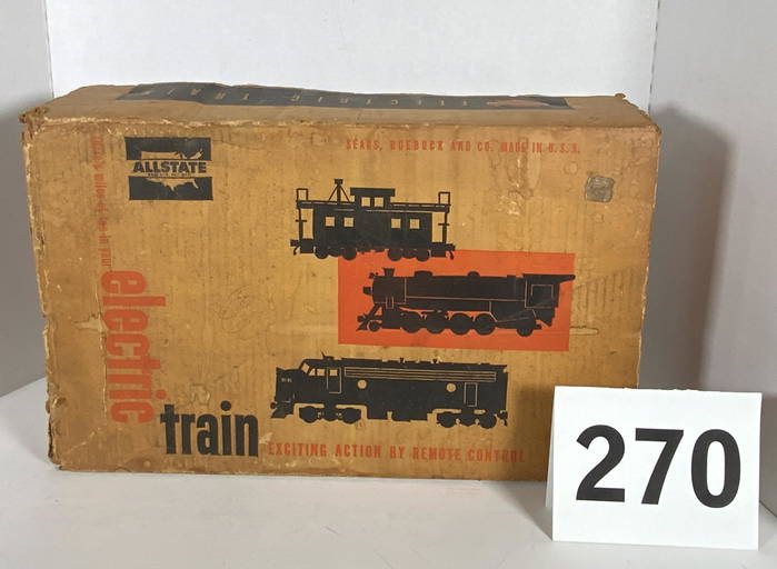 Marx Allstate Electric Train Set With Box As Shown.