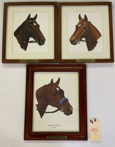 Kentucky Derby Winner Portrait Prints In Frames.