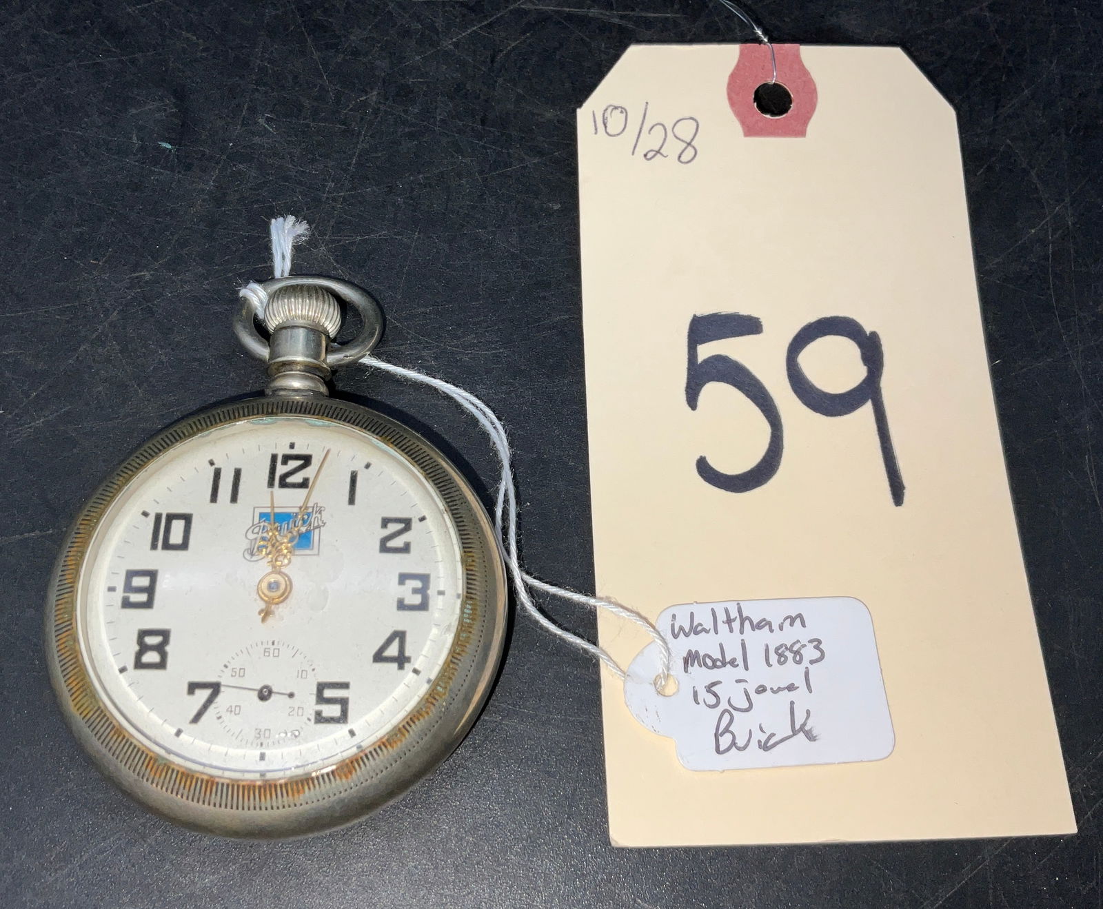 Working Waltham Model 1883 Pocket Watch Auction