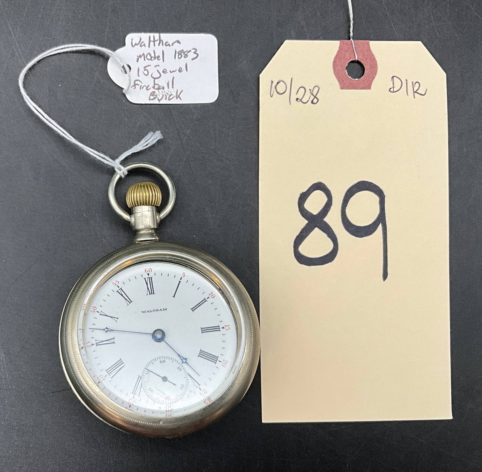 Waltham Model 1883 Pocket Watch Auction