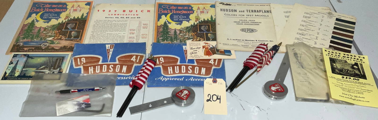 Assorted Vintage Hudson Paper Ephemera And More.